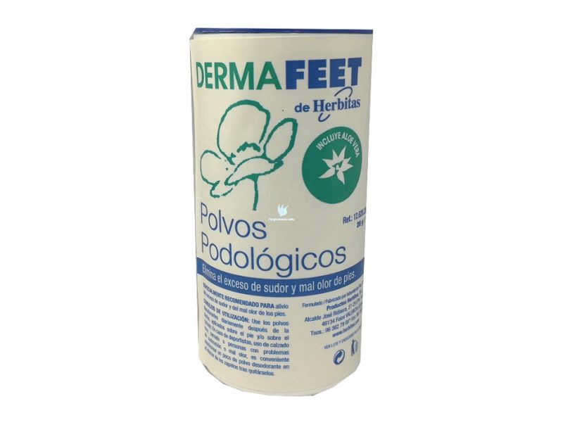 Polvos Podológicos Derma feet Herbitas sudor y mal olor ...